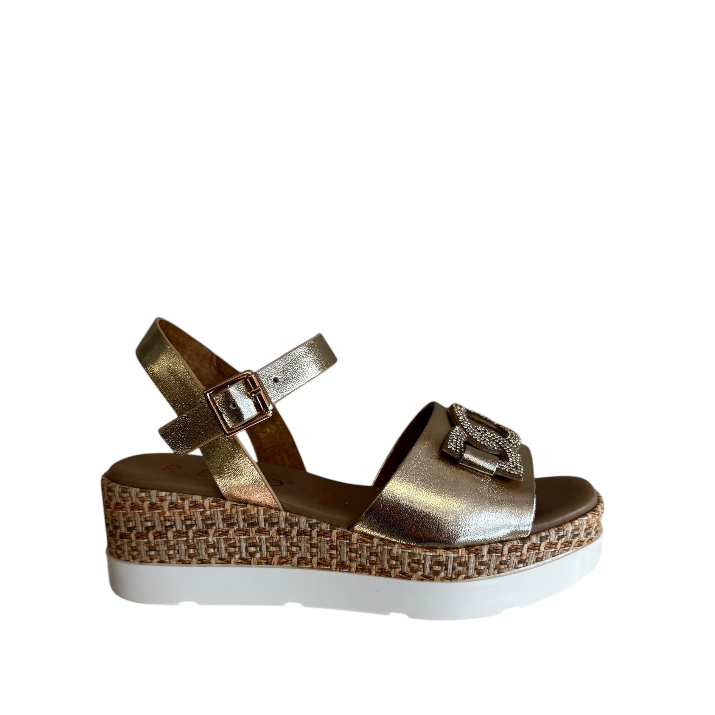 Repo Gold Wedge Sandal (low wedge) – Lusana Shoe Boutique